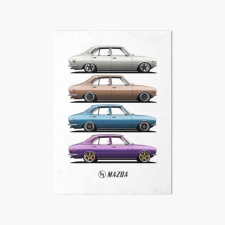 "Mazda RX2 set" Art Board Print by kanseigazou | Redbubble