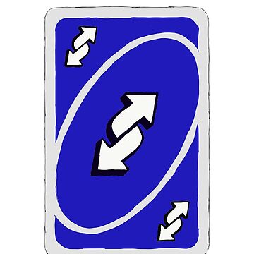 "Blue UNO Reverse Card" Postcard for Sale by mezziee | Redbubble