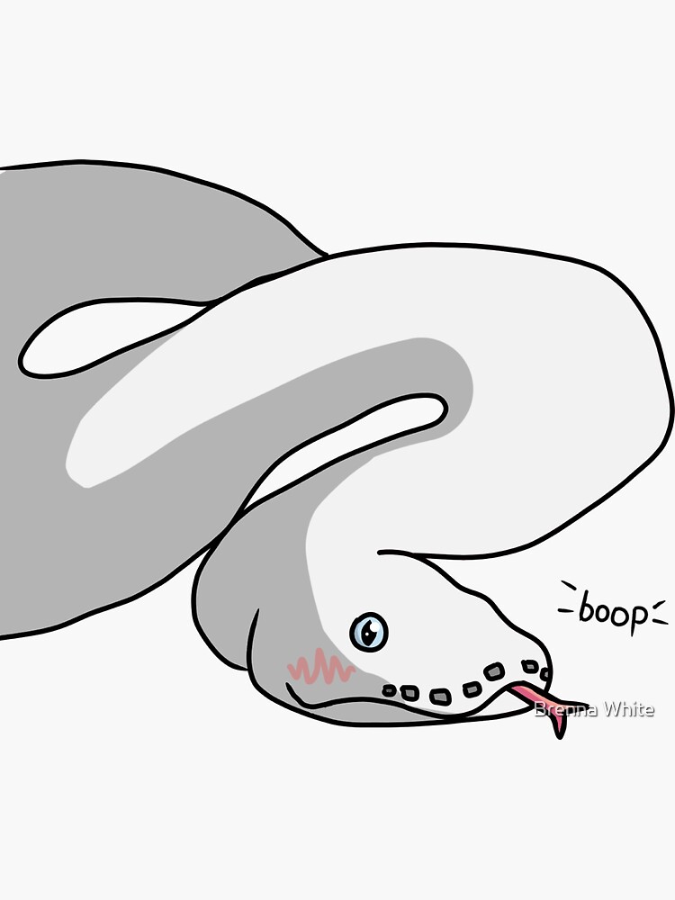 ""Boop" Blue Eyed Lucy" Sticker for Sale by Megfinbara | Redbubble