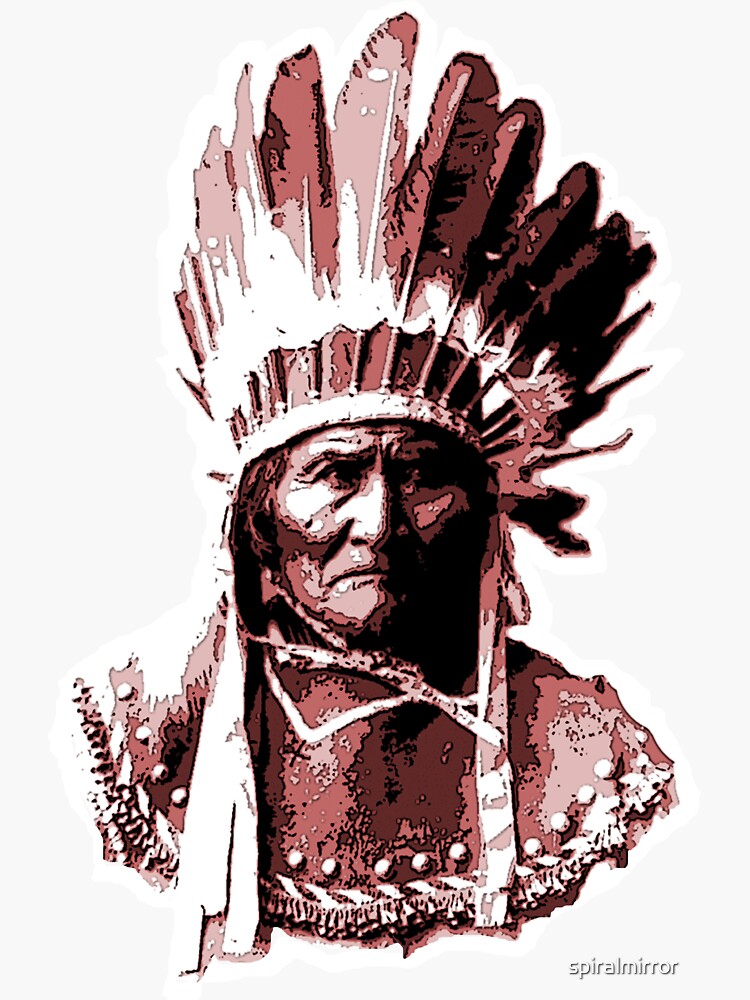 "Geronimo" Sticker by spiralmirror | Redbubble