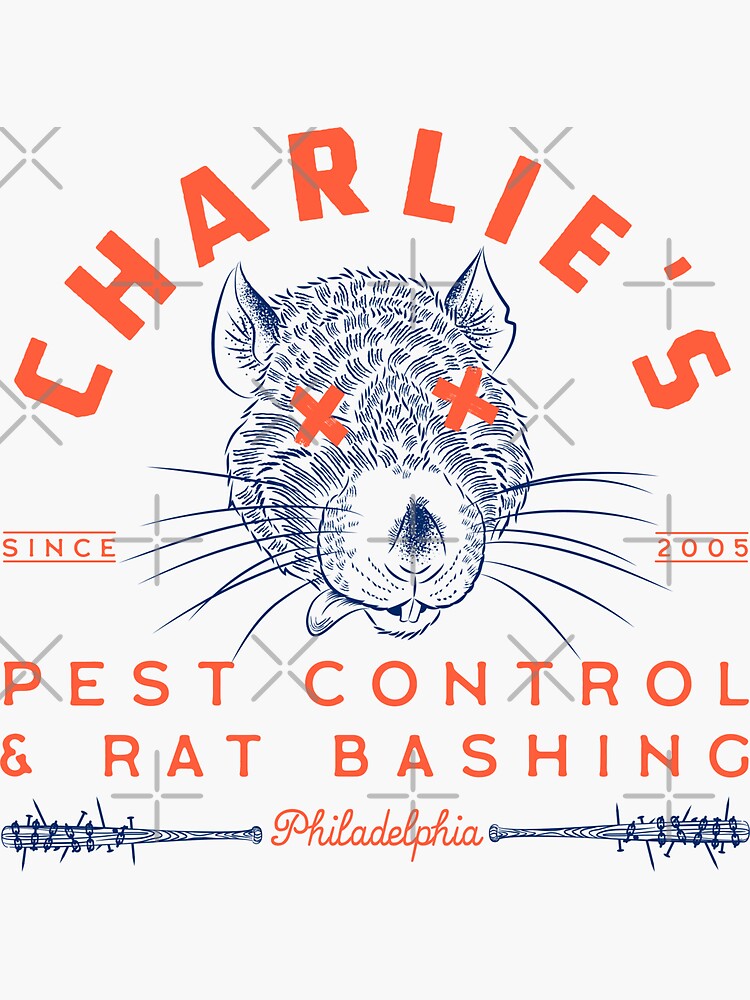 "Charlie's Pest Control" Sticker for Sale by CloudMtDesign | Redbubble