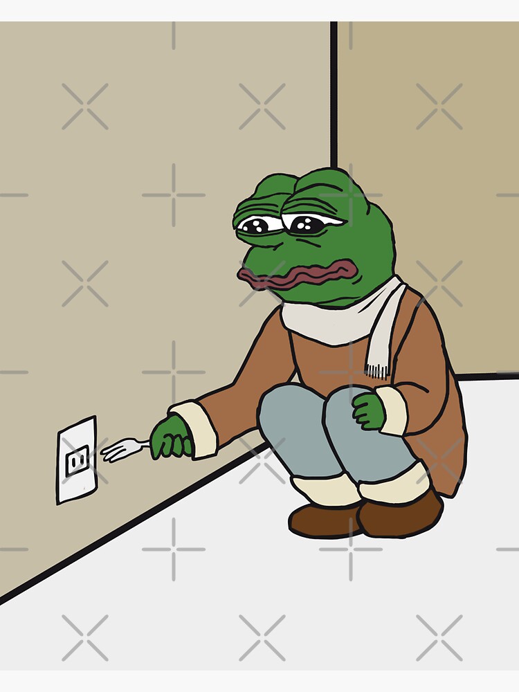 "Pepe The Frog meme CYNICAL sarcastic sad and dramatic RARE PepeTheFrog with fork HD HIGH ...