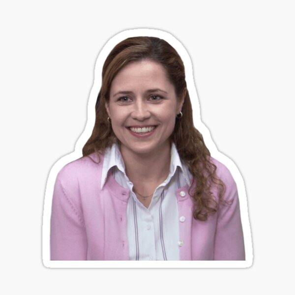 "the office smiling pam" Sticker for Sale by calamity02 | Redbubble