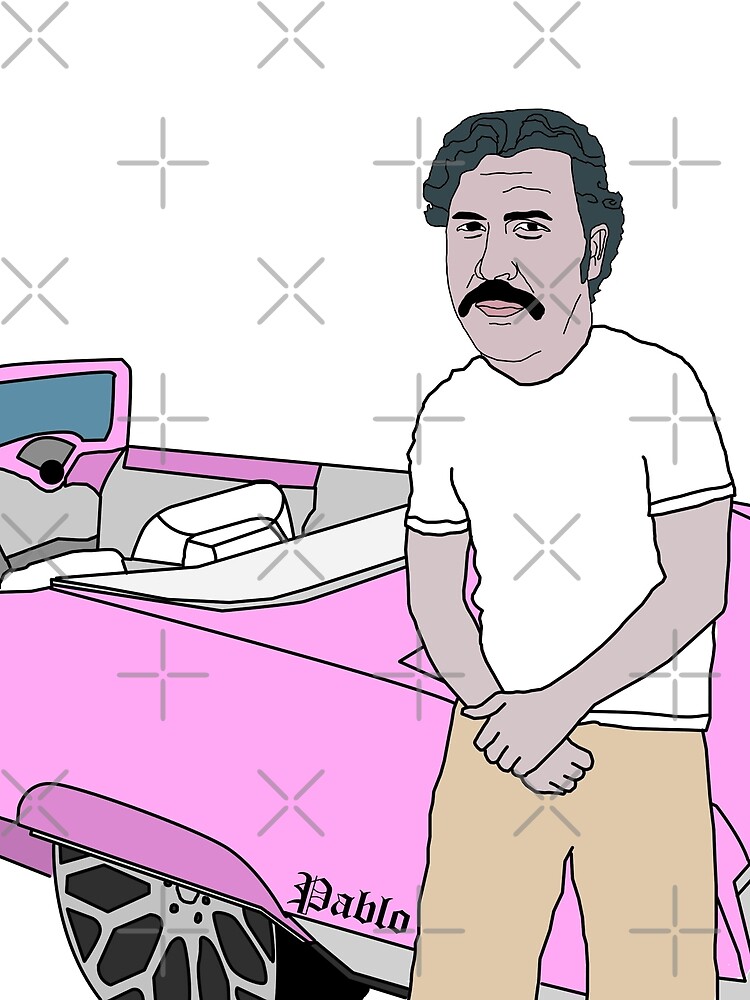 "Pablo Escobar Funny Lowrider Cartoon" Art Print by thatyoungyork ...