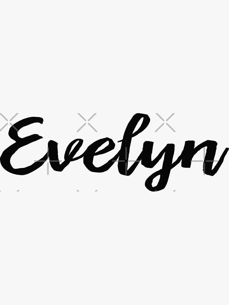 "Evelyn" Sticker for Sale by ProjectX23 | Redbubble