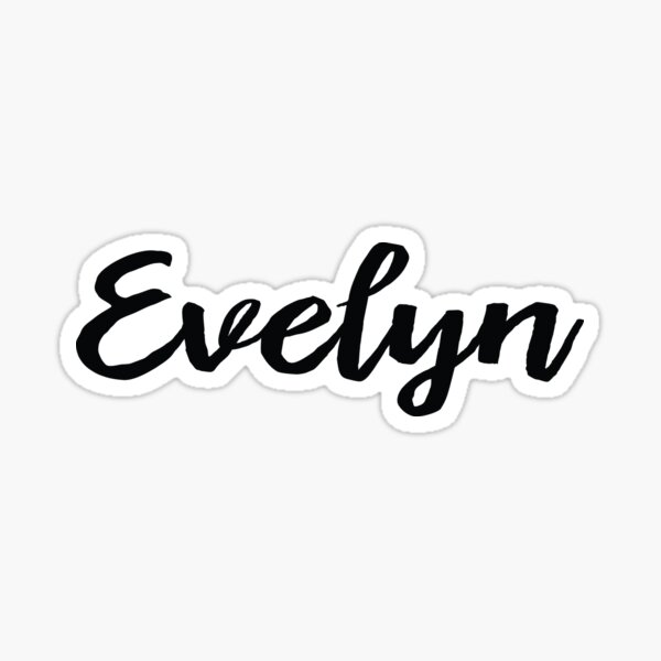 "Evelyn" Sticker for Sale by ProjectX23 | Redbubble