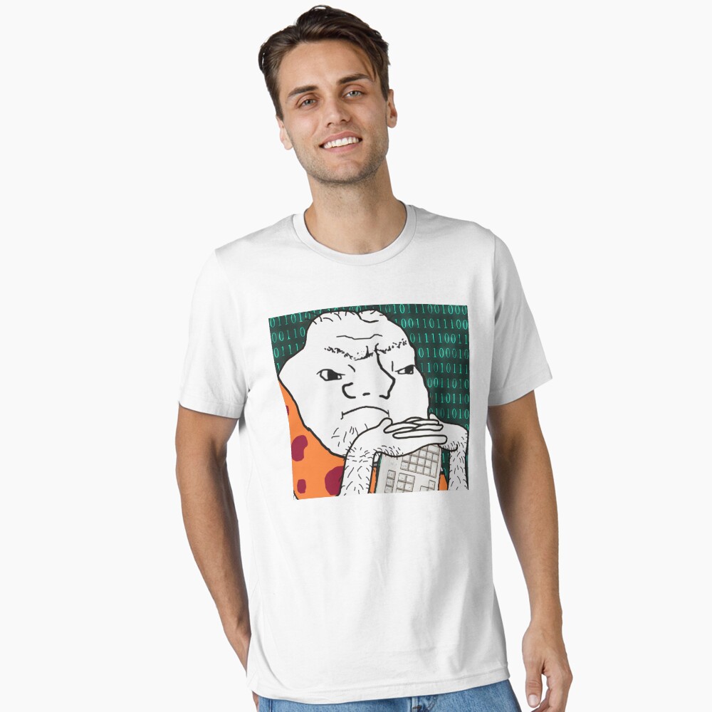 "Programmer Grug" Sticker for Sale by colossalbreaker | Redbubble