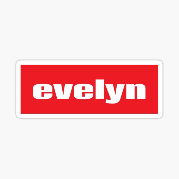 "Evelyn" Sticker by ProjectX23 | Redbubble