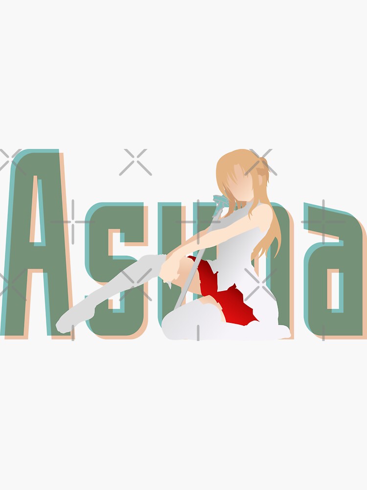 "Sword Art Online - Asuna Yuuki" Sticker by iamnikki | Redbubble