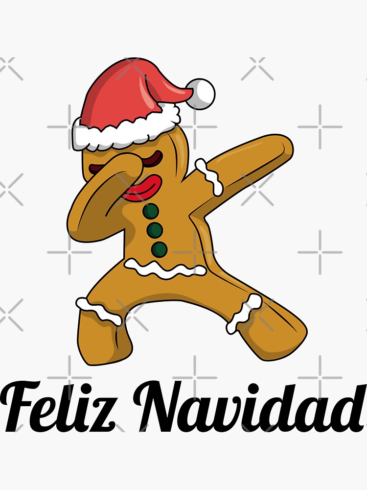 "gingerbread man dab merry christmas" Sticker for Sale by atevern ...