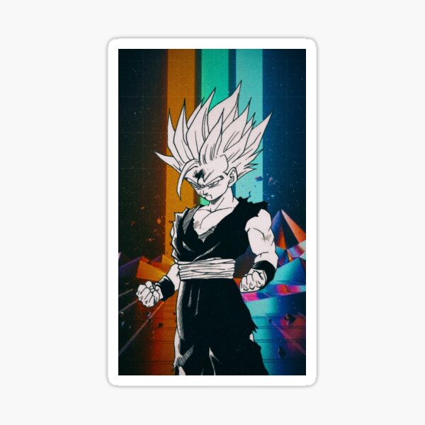 "Dragon Ball Z - Gohan - Manga Edit" Sticker by masihkenneth82 | Redbubble