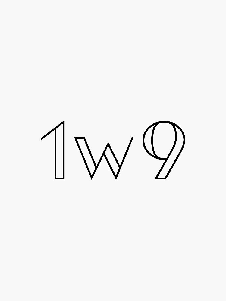 "Enneagram Type 1w9" Sticker for Sale by lily-yuan | Redbubble