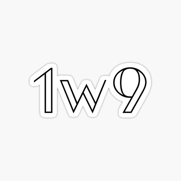 "Enneagram Type 1w9" Sticker for Sale by lily-yuan | Redbubble