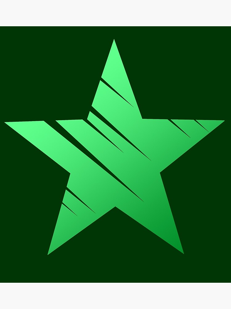 "Green Star Icon" Poster by ChuyDoesArt | Redbubble