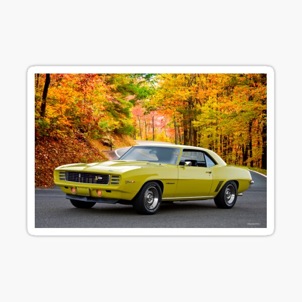 "1969 Chevrolet Camaro RS Z28" Sticker for Sale by DaveKoontz | Redbubble