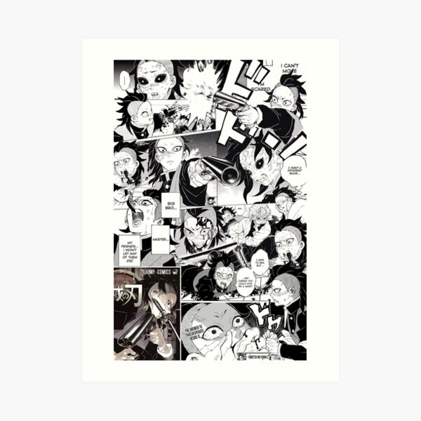 "Genya Demon Slayer Collage" Art Print by bakuh0e | Redbubble