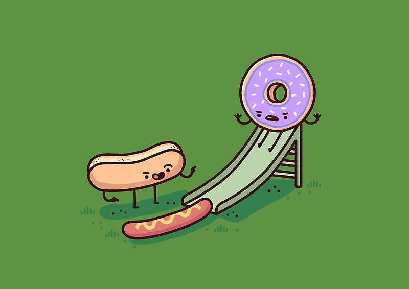 "Hot dog prank" by Randyotter | Redbubble