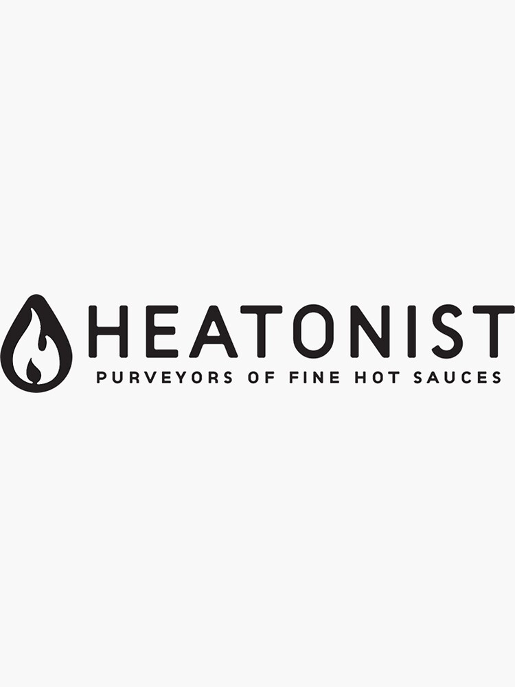 "Heatonist - Purveyors of Fine Hot Sauces" Sticker for Sale by ...