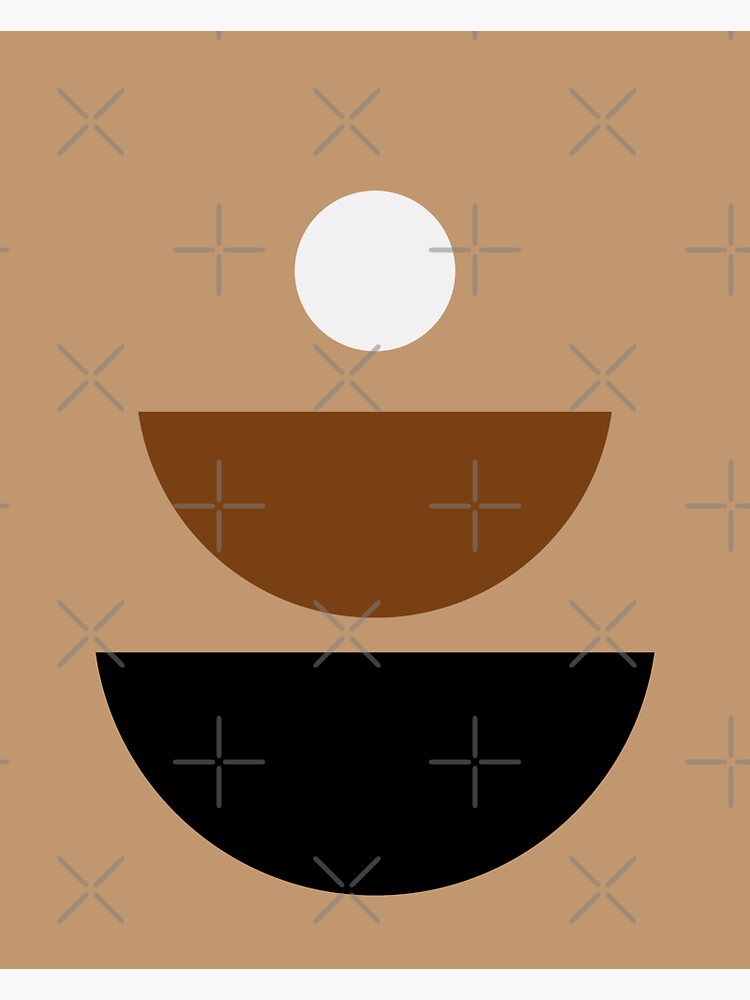 "Minimal earth balance abstract art" Sticker for Sale by trajeado14 ...