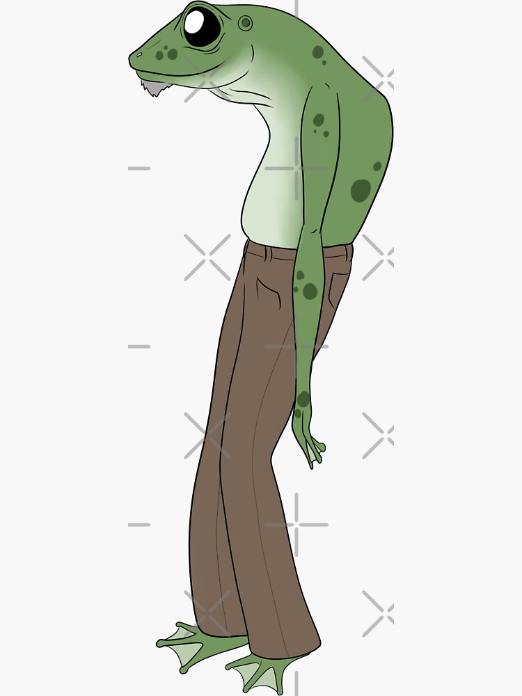 "Old Man Frog" Sticker by Tsukiyami | Redbubble