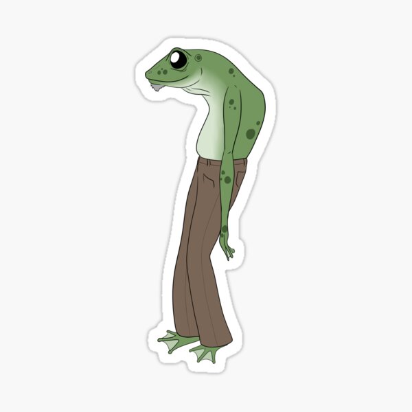"Old Man Frog" Sticker by Tsukiyami | Redbubble
