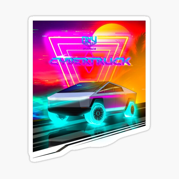 "Tesla CyberTruck [OSY_Graphics]" Sticker for Sale by osmancetinyapic ...