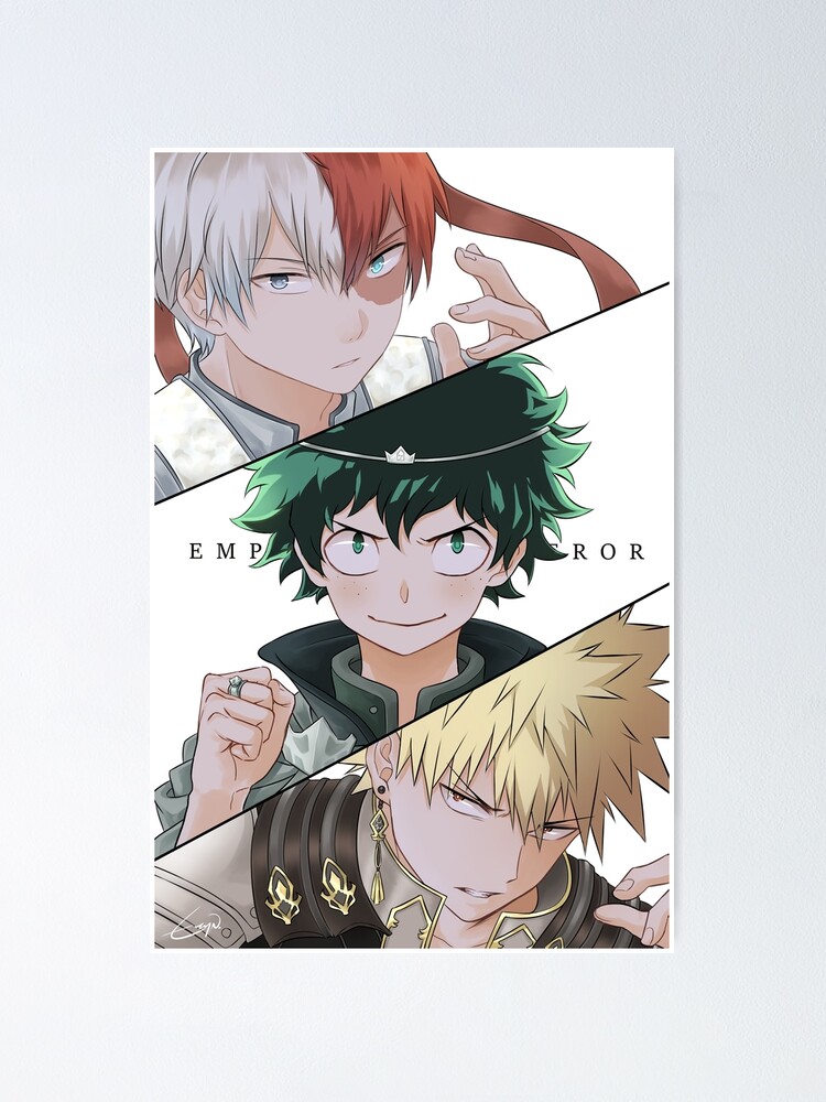 "Emperor BNHA" Poster by ezyn | Redbubble