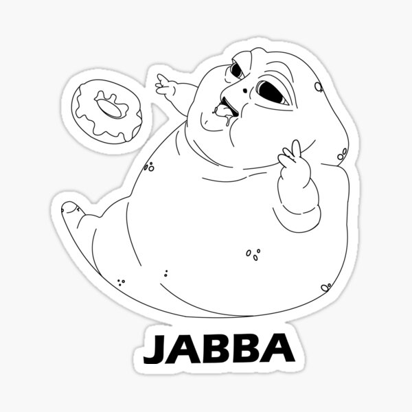 "Baby Jabba" Sticker for Sale by Mariamerson | Redbubble