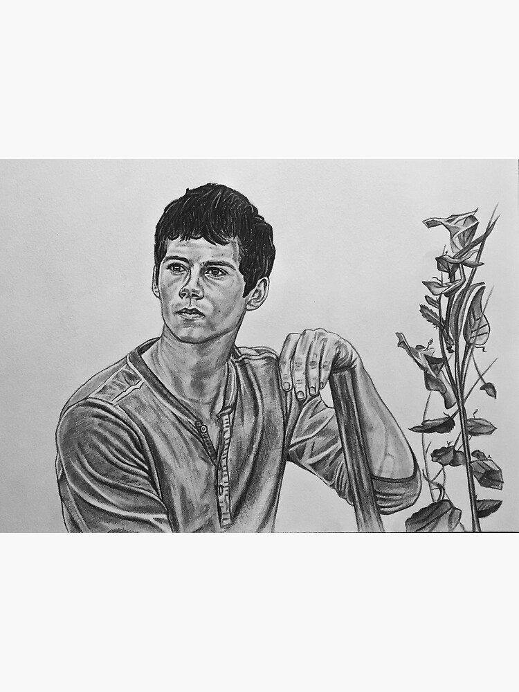 "Dylan O'Brien Drawing / Thomas (The Maze Runner)" Art Print for Sale ...
