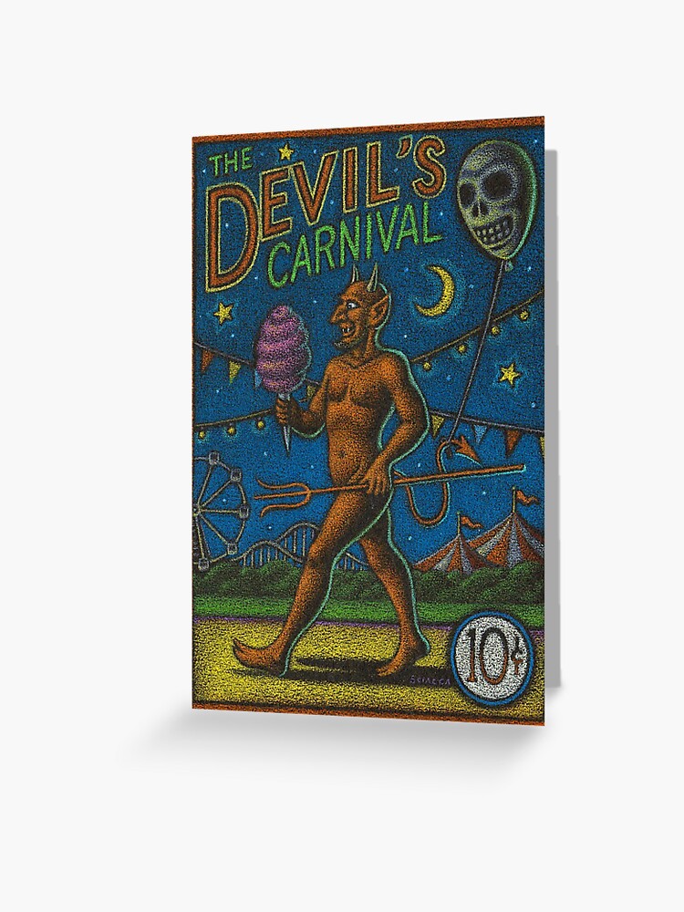 "The Devil's Carnival" Greeting Card for Sale by Thomas Sciacca | Redbubble