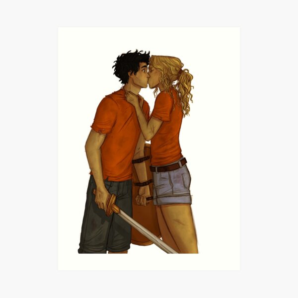 "First Kiss Percabeth" Art Print for Sale by ritta1310 | Redbubble