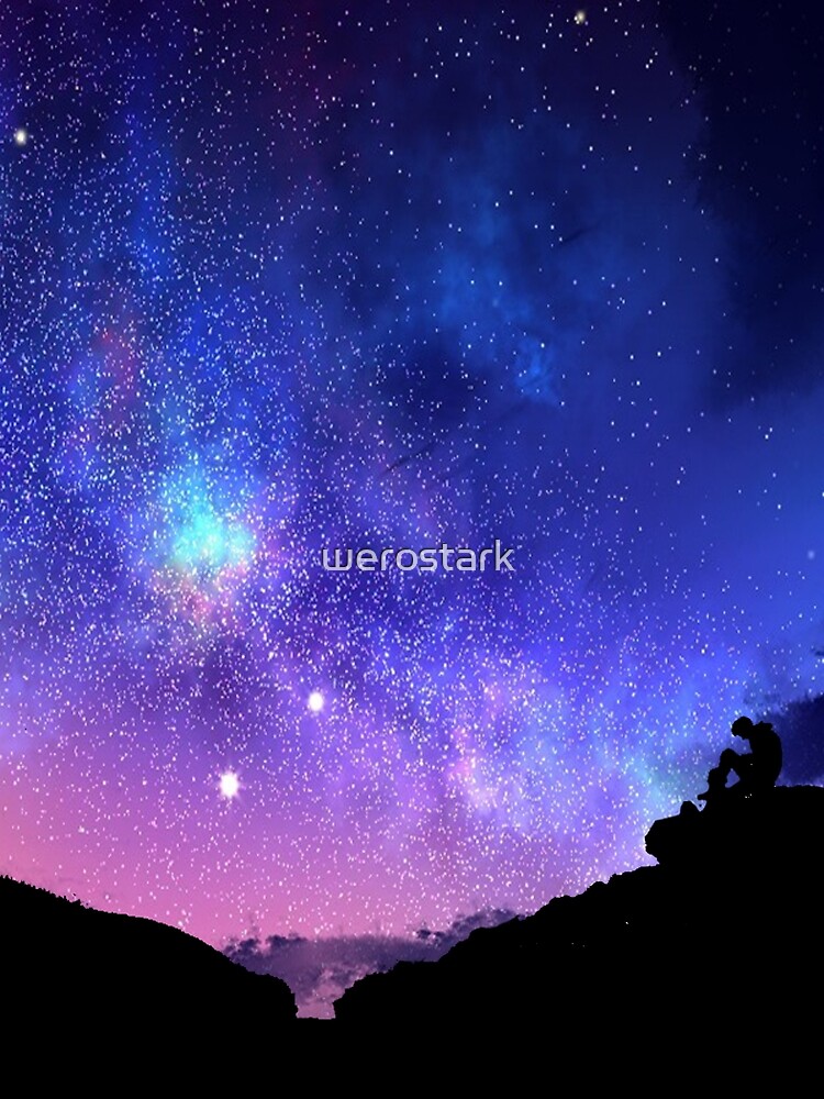 "Thinking stars" T-shirt for Sale by werostark | Redbubble | universe ...