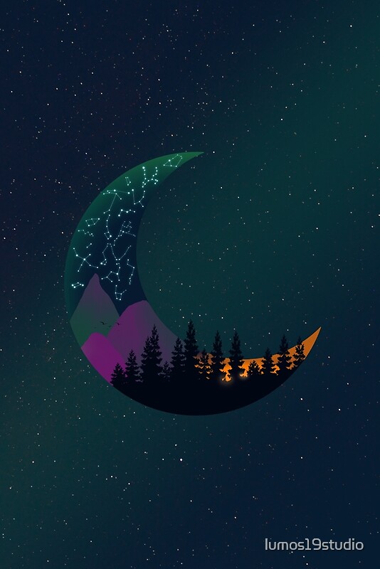 "Moon Constellations - End Of The Day Version - Graphic Design" by ...