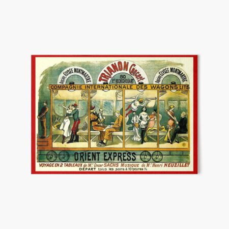 "ORIENT EXPRESS : Vintage Railway Line Advertising Print" Art Board ...