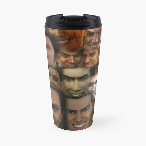 "Happy Kazuma Kiryu :)" Travel Coffee Mug for Sale by ahkosorsomesayk ...