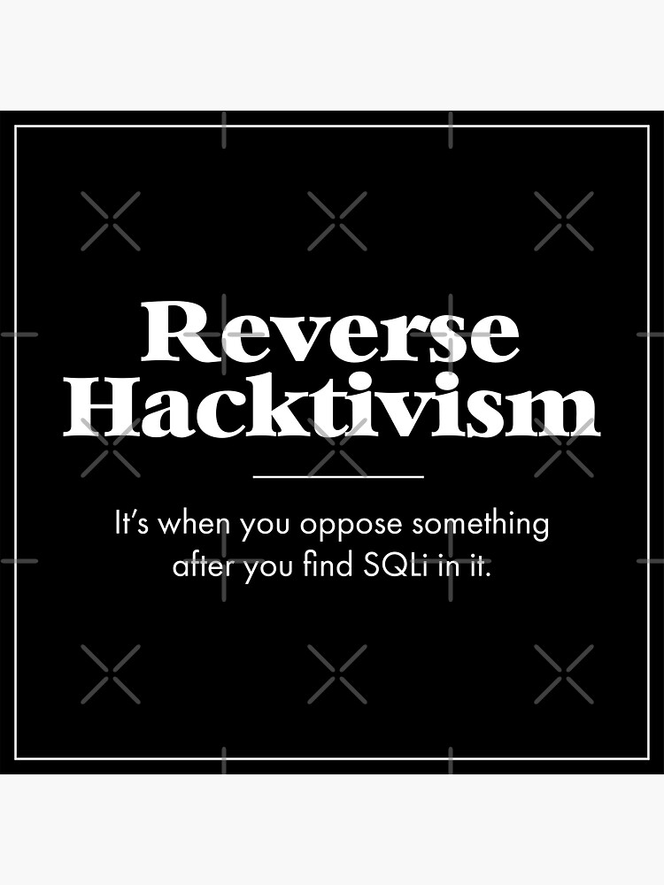 "Reverse Hacktivism" Sticker for Sale by adidabu | Redbubble