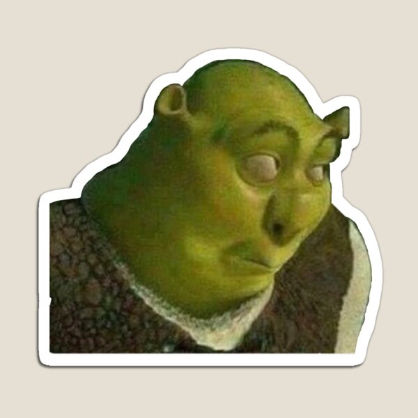 "Shrek face meme" Magnet for Sale by calamity02 | Redbubble