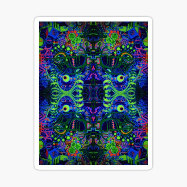 "photon experiments trippy " Sticker for Sale by photonicspore | Redbubble