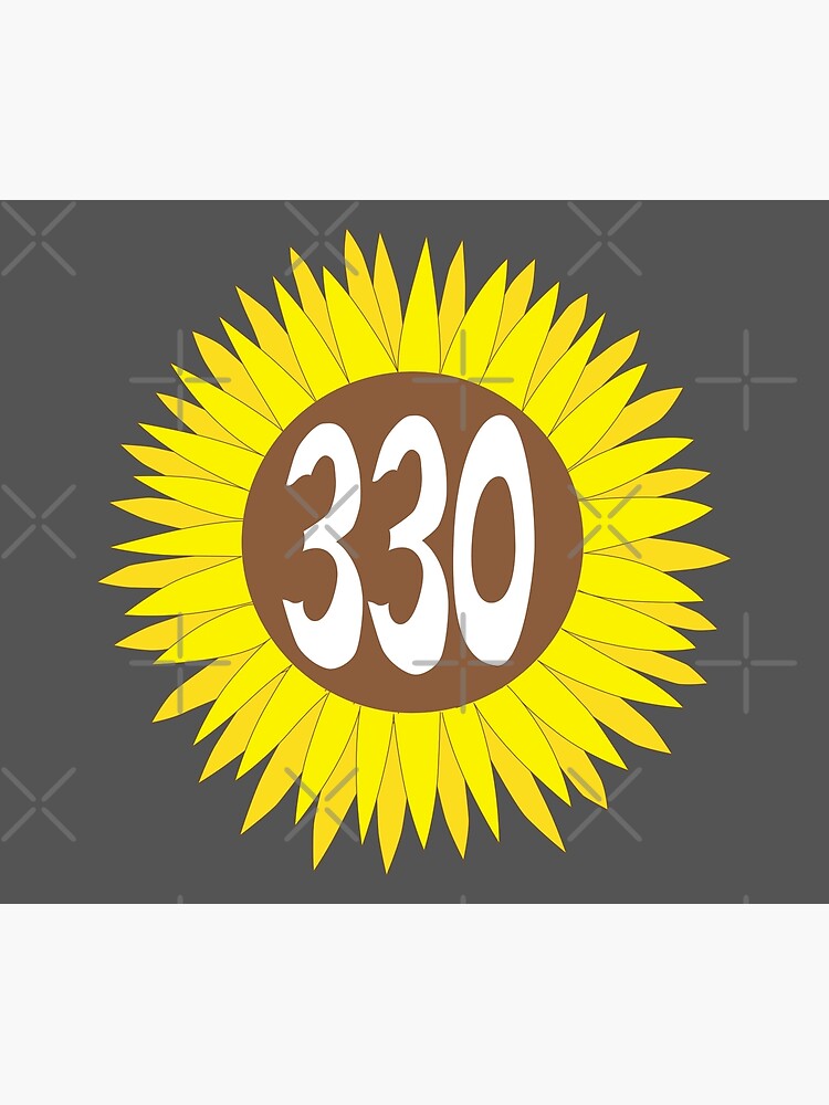 "Hand Drawn Ohio Sunflower 330 Area Code" Poster for Sale by itsrturn ...