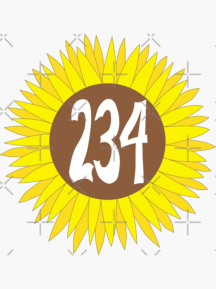 "Hand Drawn Ohio Sunflower 234 Area Code" Sticker for Sale by itsrturn ...