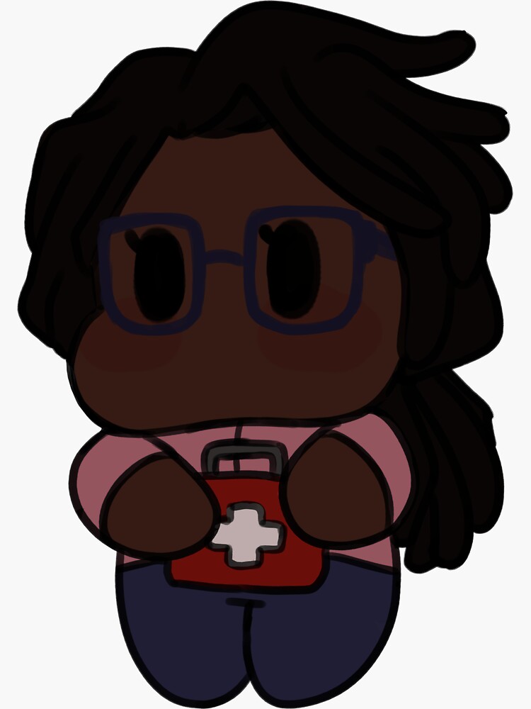 "Claudette Medkit" Sticker for Sale by blinkingbat | Redbubble
