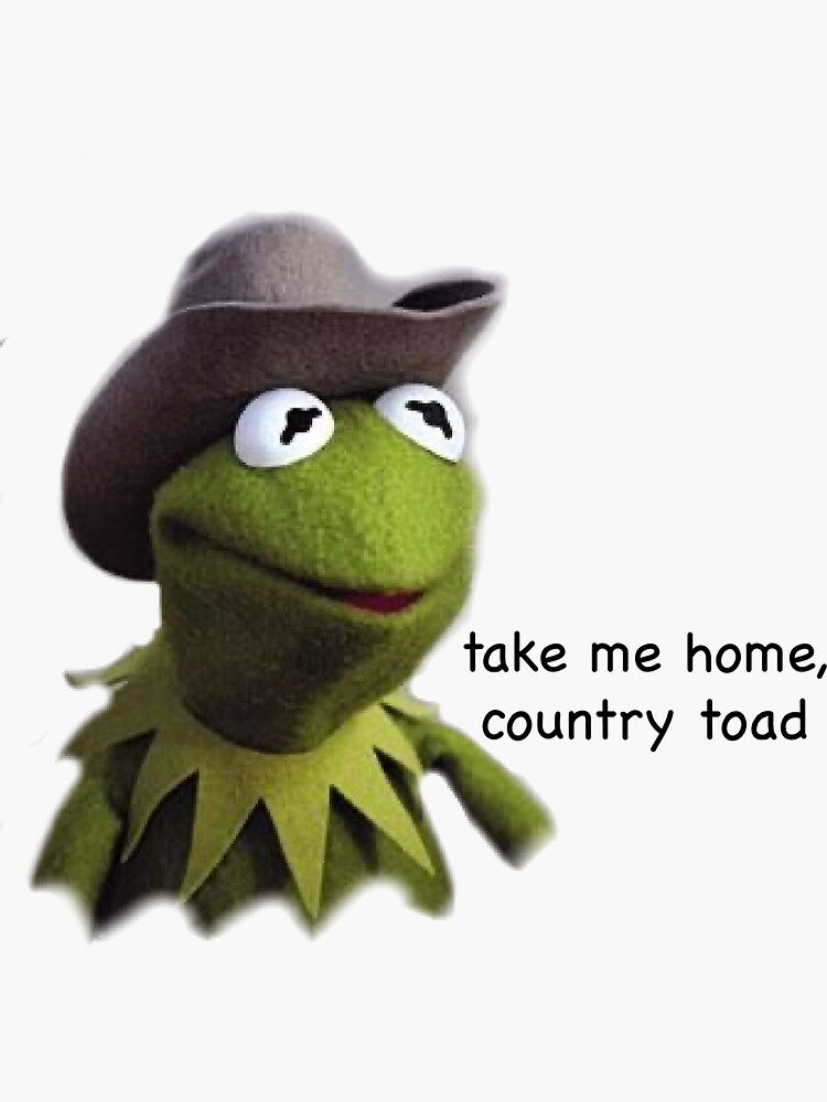 "take me home, country toad" Sticker for Sale by sarkski | Redbubble