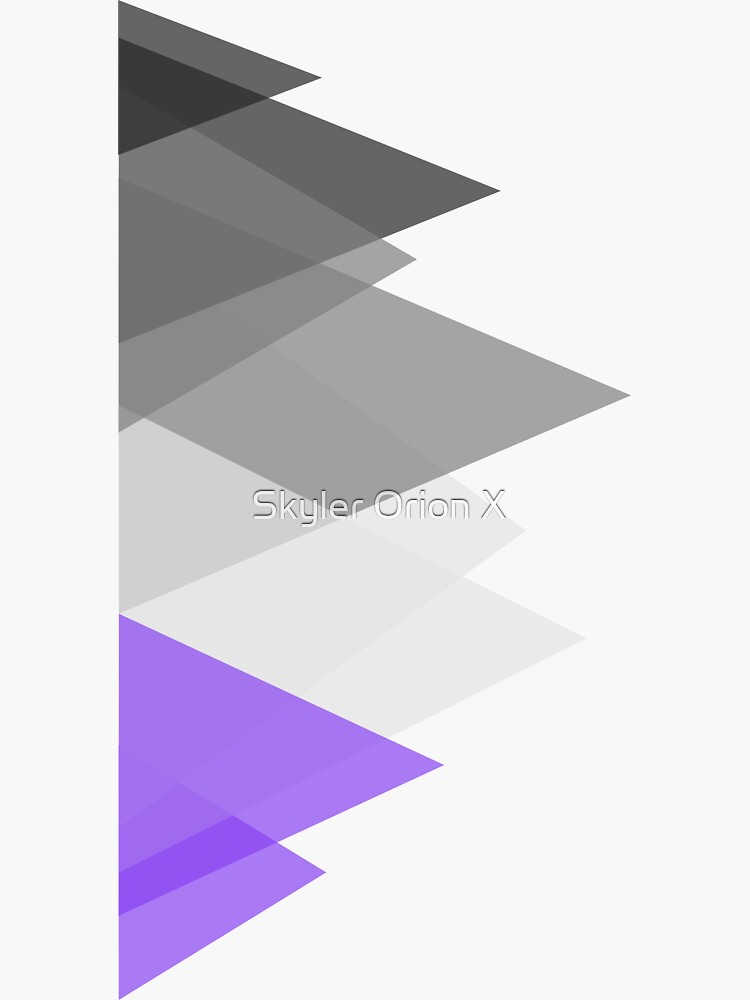 "Triangles, Ace" Sticker for Sale by Skyler Orion X | Redbubble