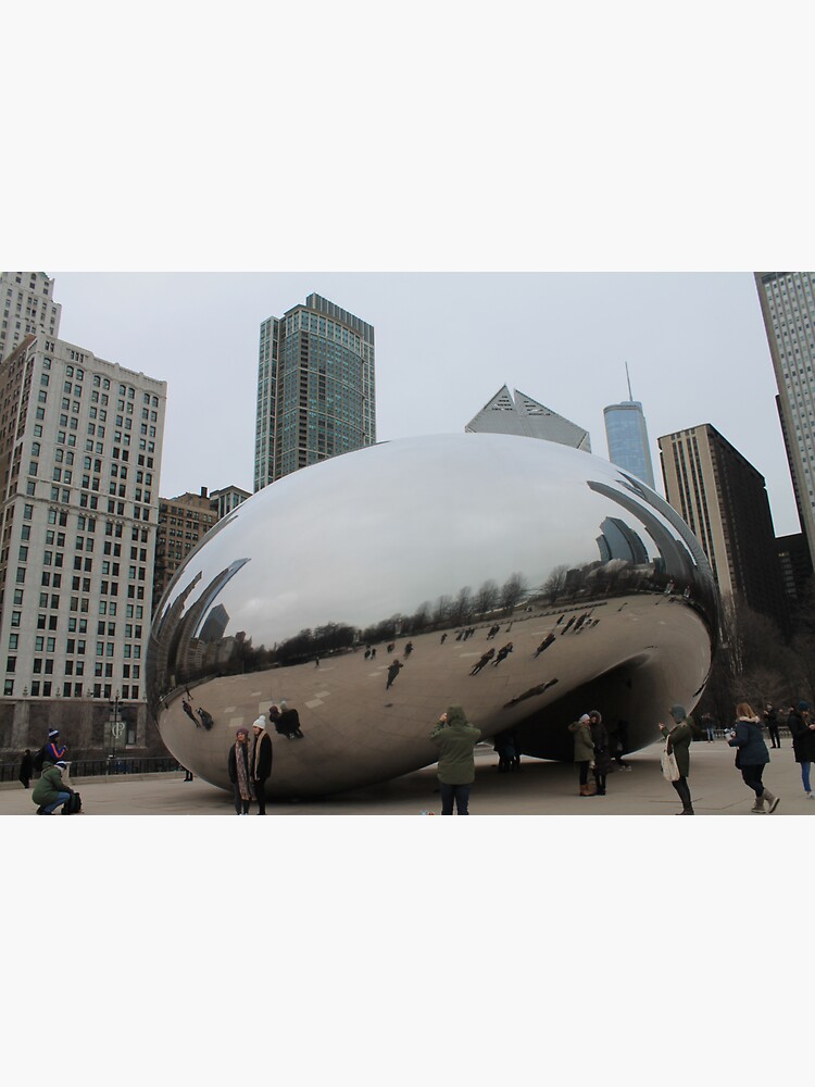 "Chicago - The Bean" Sticker for Sale by hannawags | Redbubble