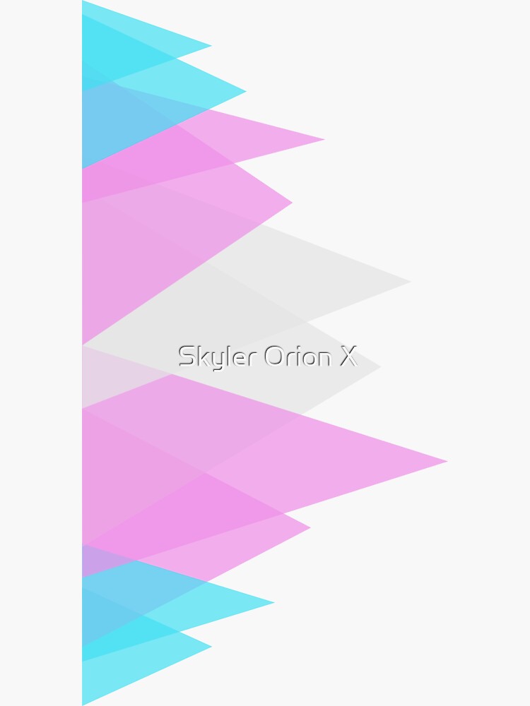 "Triangles, Trans" Sticker by fc13empire | Redbubble