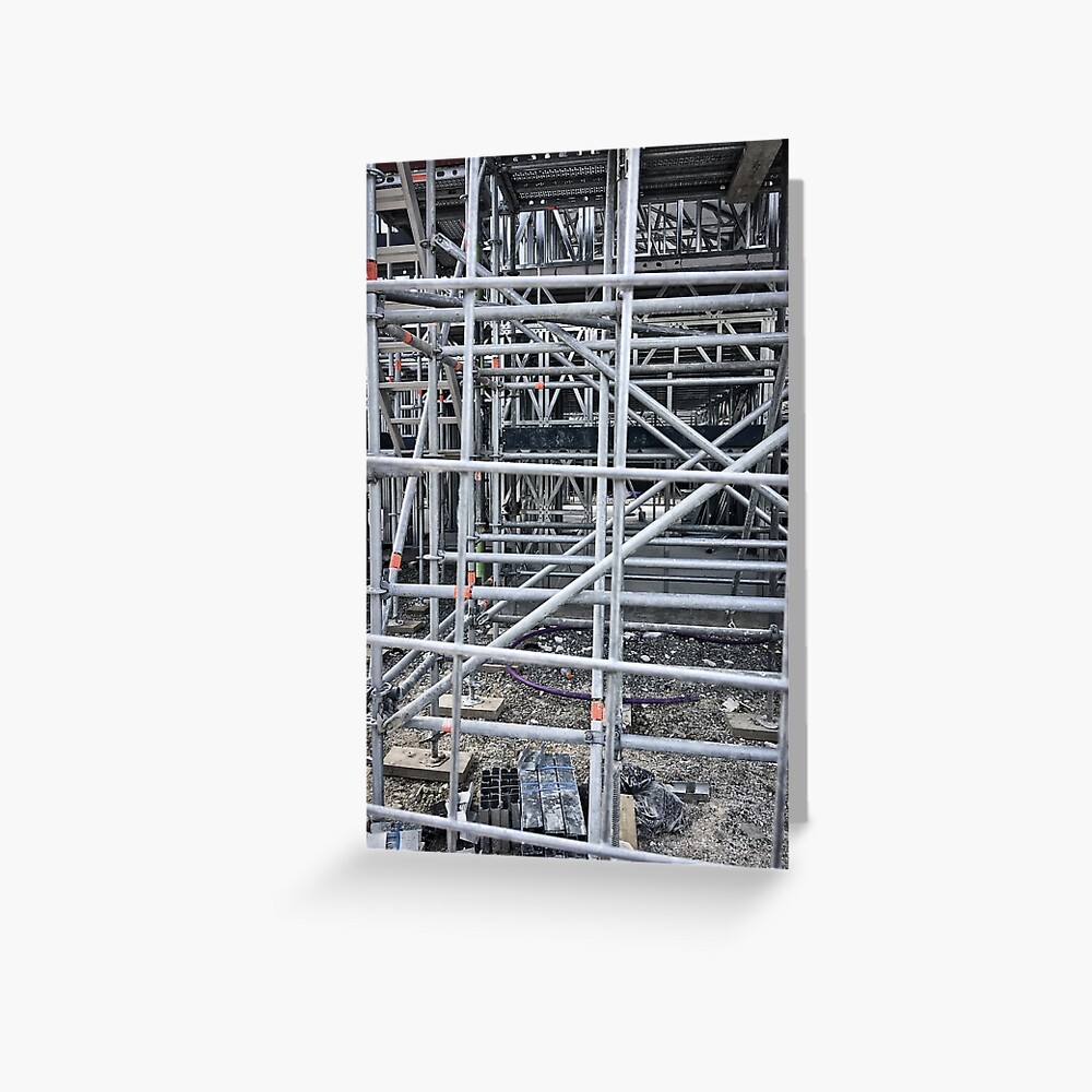 "Scaffolding" Greeting Card for Sale by urbanfragments | Redbubble