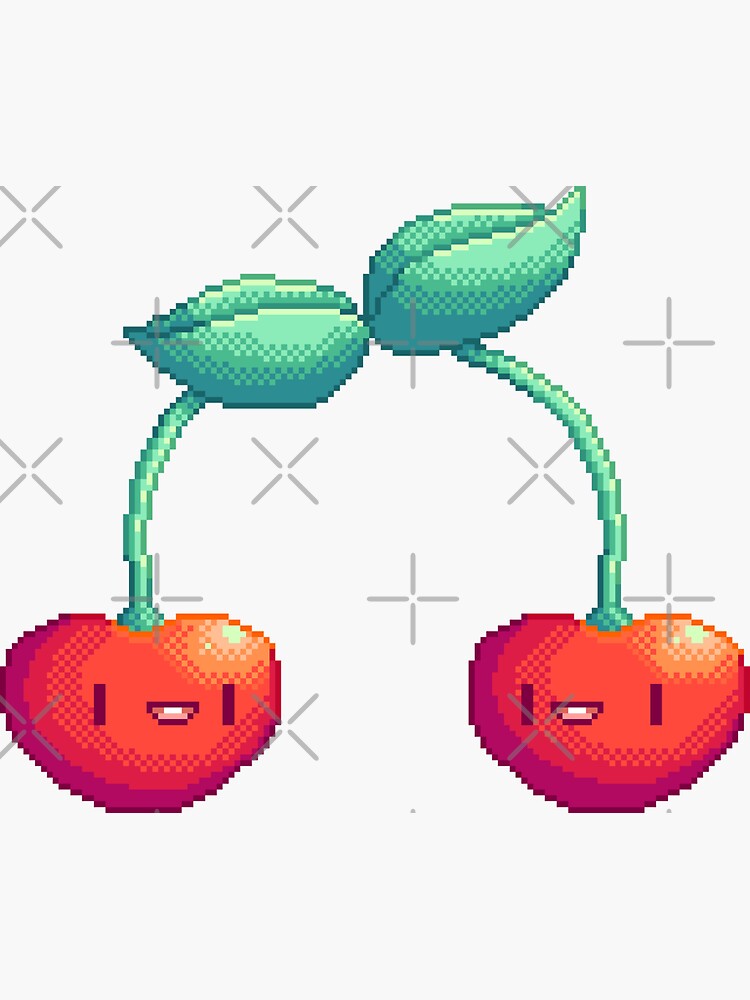 "Cherry Pals" Sticker for Sale by gabdoesdesign | Redbubble