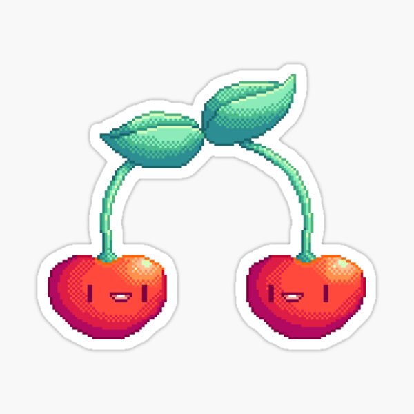 "Cherry Pals" Sticker for Sale by gabdoesdesign | Redbubble