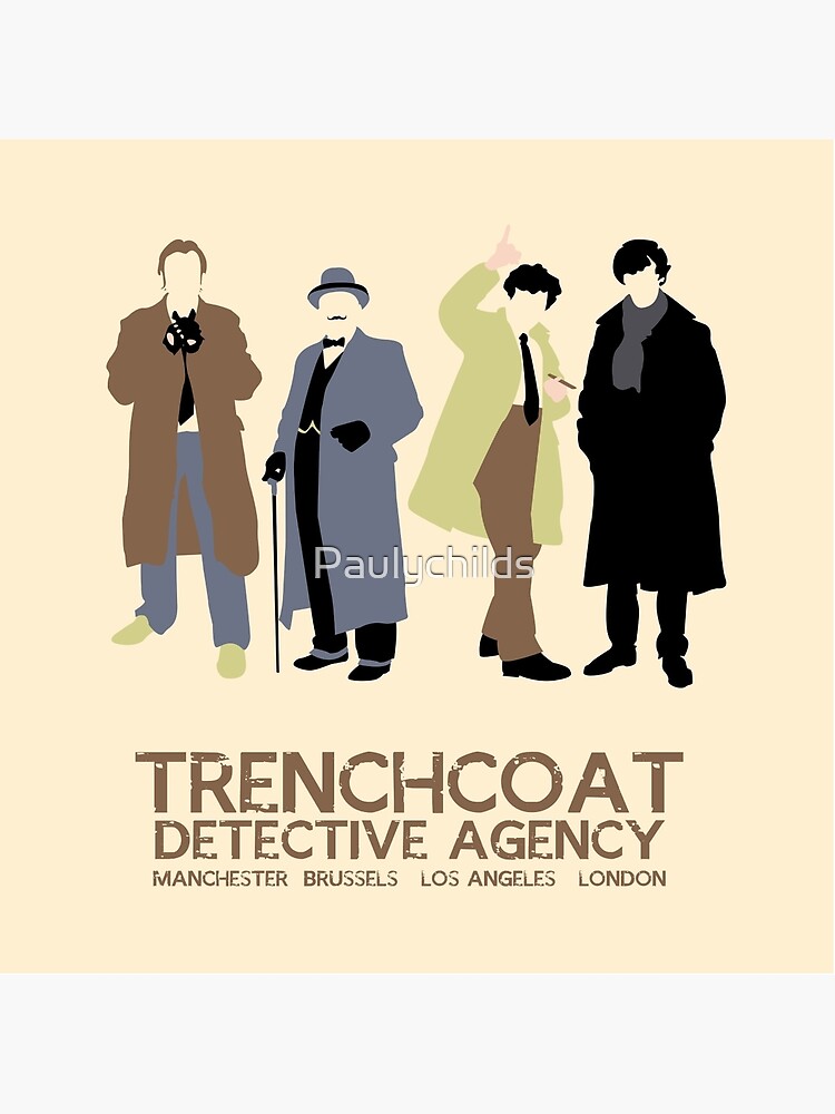 "Trenchcoat Detective Agency" Throw Pillow for Sale by Paulychilds ...