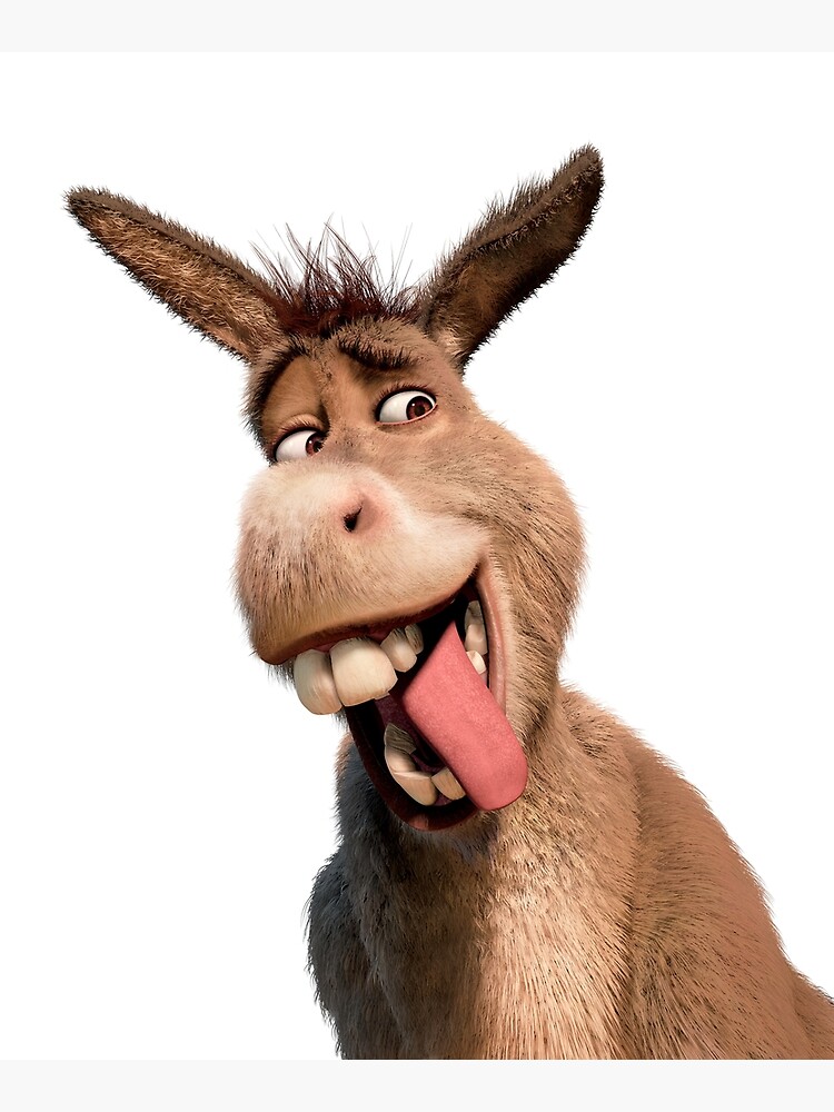 "Donkey Shrek" Mounted Print for Sale by Morphey22 | Redbubble